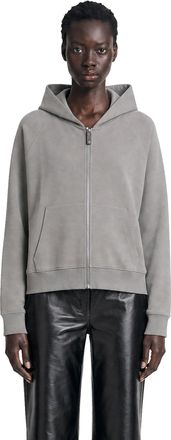 Max Mara Technical Cotton Zip-Up Hoodie