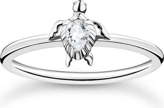 Thomas Sabo Damen Ring Schildkröte Silber 925 Sterlingsilber TR2401-051-14