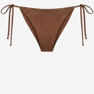 MC2 Saint Barth Womens Bikini Brief Marielle Brown Polyamide Swimwear Sea Clothing