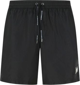 Dolce & Gabbana Homme, Maillots de bain, Noir, Taille: XL Maillot de bain mi-long avec &eacute;tiquette logo
