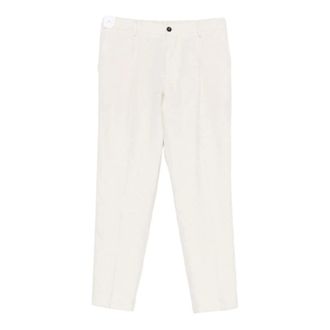 Entre Amis Homme, Pantalons, Blanc, Taille: W36 Pantalone Tasca America Pinces Lungo