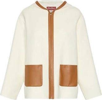 Max Mara Femme, Vestes, Blanc, Taille: 38 FR Comica Court Manteau