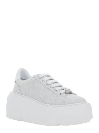 Casadei Womens Sneakers Nexus Grey Fabric Polyester Trainers