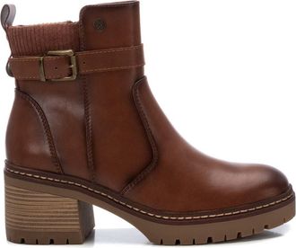 Xti Freizeitstiefeletten Damen Kamel - Bequeme und vielseitige Schuhe - Casual Mode - Modell 14337103 (Größe 41)