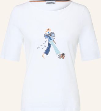 More & More More & More T-Shirt Mit Schmucksteinen weiss