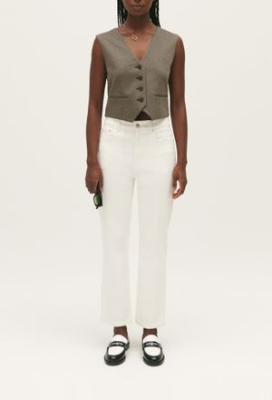 Claudie Pierlot Jean droit &eacute;cru