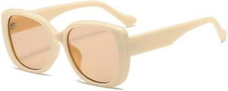 Generic Lunettes De Soleil Carr&eacute;es For Hommes Et Femmes, Id&eacute;ales For Lext&eacute;rieur, Les Vacances, Le Sport La Conduite(Beige)
