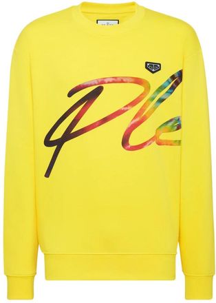 Philipp Plein Sweatshirt LS Signature - - Sweatshirts & Hoodies - unisex - Gelb - 2XL