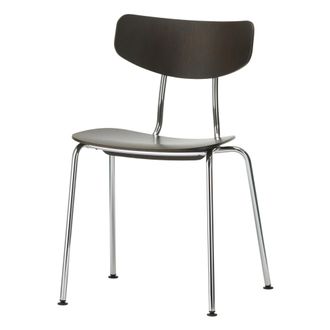 Vitra Chaise Moca - Pi&eacute;tement chrom&eacute; - Jasper Morrison Vitra