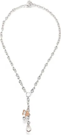 Yvmin Sterling Silver Charm-pendant Necklace