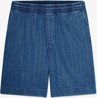 Timberland Denim-Shorts mit Fischgr&auml;tmuster f&uuml;r Herren in Dunkelblau, Herren, Blau, Gr&ouml;&szlig;e