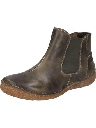 Josef Seibel Damen Chelsea Boots Fergey 63,Weite G (Normal),Wechselfu&szlig;bett,uebergangsstiefel,Schlupfstiefel,flach,Stiefel,Gr&uuml;n (moos),37 EU