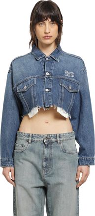 Miu Miu Denim Blouson Jacket