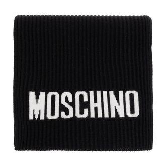 Moschino Schal mit Logo - - Accessories - unisex - Schwarzk - ONE SIZE