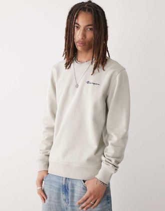 Champion Sweatshirt in Beige mit Rundhalsausschnitt-Neutral