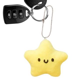 Generic Porte-cl&eacute;s mignon pour filles, mignonnes poup&eacute;es en peluche pendentif &eacute;toile Keychains | jouet couinant pour filles, femmes, adultes, sacs &agrave; dos, cl&eacute;s