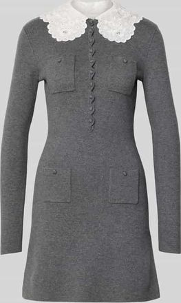 Self Portrait Minikleid mit Woll-Anteil