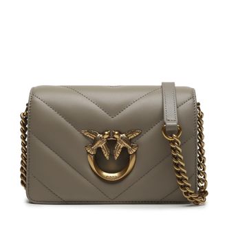 Pinko Handtasche Pinko Love Click Mini AI 23-24 PLTT 100067 A136 Grau