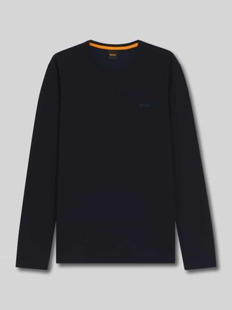 Boss Orange by Hugo Boss Regular Fit Langarmshirt mit Waffelstruktur Modell TEMPESTO