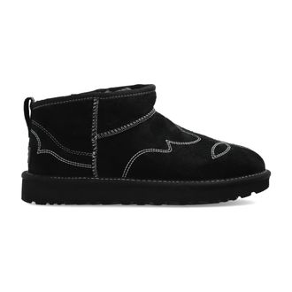 UGG Classic Ultra Mini Western Winterstiefel - - Shoes - Damen - Schwarzk - 38 EU