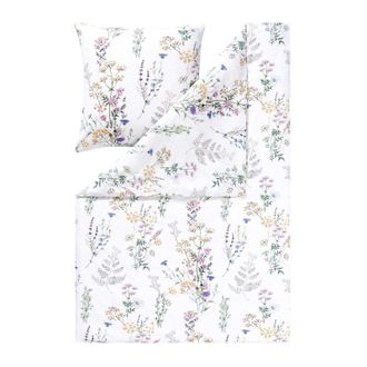 ESTELLA Seersucker Bettw&auml;sche Deloris Multicolor 1 Bettbezug 155 x 220 cm + 1 Kissenbezug 80 x 80 cm