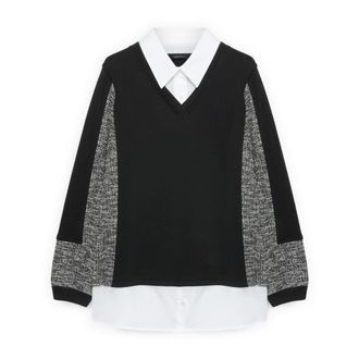 Fiorella Rubino Damen, Sweatshirts & Hoodies, Schwarzk, MGr&ouml;&szlig;e