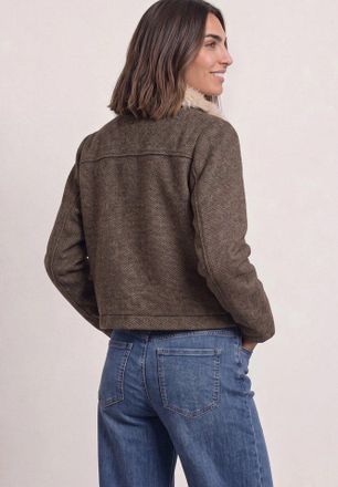 Street One Kurzjacke mit Kunstfell im Kragen