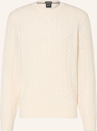 HUGO BOSS Pullover Furlan weiss