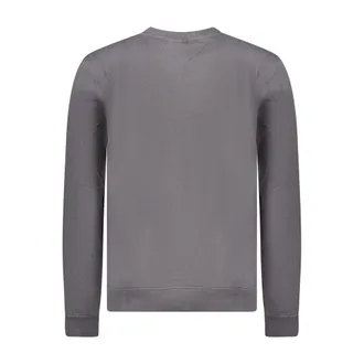 Tommy Hilfiger Logo-Embroidered Cotton Sweatshirt - Gray