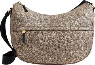 Borbonese Femme, Sacs, Beige, Taille: ONE Size Luna Bag Medium