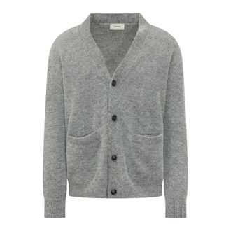 A Paper Kid Strickjacke - - Knitwear - Herren - Grau - XL