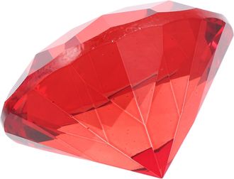 DOITOOL Roter Kristall Diamant Kunsthandwerk Hochzeit Dekoration Funkelndes Falsches Diamant Ornament Für Brautdusche Wohnraum Schmückung