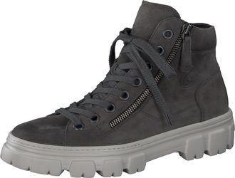 Paul Green Damen, Frauen High-Top Sneaker,Halbschuhe,straßenschuhe,Strassenschuhe,Sportschuhe,Freizeitschuhe,Turnschuhe,Grau (Grained Nubuk Iron),42 EU / 8 UK
