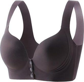 Generic Soutien Gorge Invisible Soutien Gorge sans Armature Brassiere Femme sans Armature De Classique Sport Bretelles Crois&eacute;es Rembourrage L&eacute;ger Soutien Moye