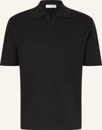 Tiger Of Sweden Strick-Poloshirt Maelon schwarz