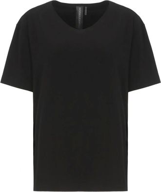 Norma Kamali Femme, Tops, Noir, Taille: 40 FR Haut &agrave; col rond