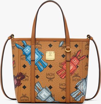 MCM Toni Shopper mit Reissverschluss oben in Rabot Visetos