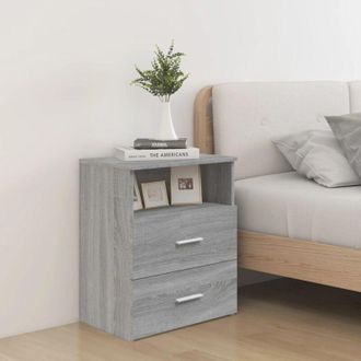 vidaXL Table de chevet Sonoma gris 50x32x60 cm Vidaxl