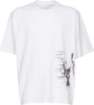 Isabel Benenato Isabel Benenato, Homme, Tops, Blanc, Taille: L Cotton Jersey Printed T-Shirt