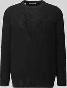 Selected Regular Fit Pullover aus reiner Baumwolle Modell BRAUN