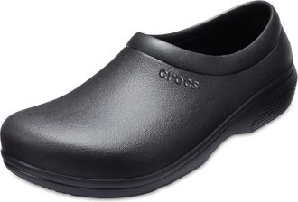 Crocs On The Clock Work SlipOn, Unisex - Erwachsene Slip-on, Schwarz (Black), 38/39 EU