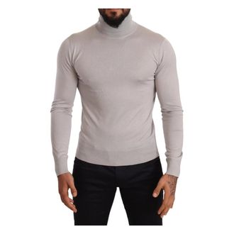 Dolce & Gabbana Cashmere Rollkragenpullover - - Knitwear - Herren - Grau - S