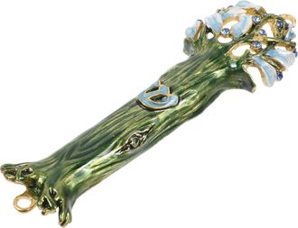 BESPORTBLE HOMOBABE Mezuzah mit Schriftrolle f&uuml;r T&uuml;rposten Traditionelles J&uuml;disches Segensobjekt Fein Gearbeitet Elegante Dekoration mit Schutz und Segen f&uuml;r Zuh