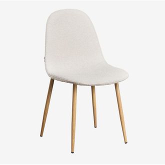 Sklum Pack de 4 chaises de salle &agrave; manger Glamm SKLUM Bois naturel