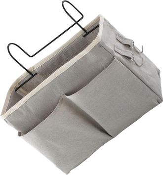 DOITOOL Bedside Hanging Storage Basket mit Mehrfachfächern Großer Kapazität Aufbewahrung Organizer für Bücher Laptop Handy zum Einhängen Am Bett Platzsparend 