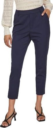 Vila Vila Vivarone Hw Slim Pant-Noos Pantalon en Tissu, Blazer Bleu Marine, W40 Femme