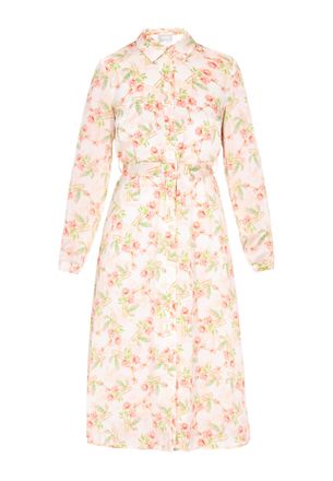 Usha Kleid Frauen cremewei&szlig; mehrfarbig