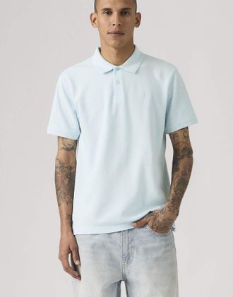 Levi's Original - Gestreiftes Polo-Teddykleid in Blau