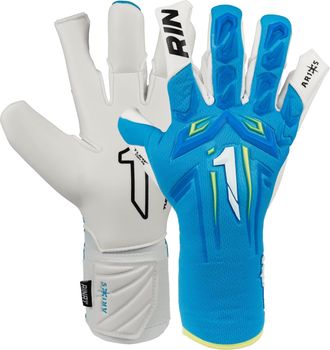 Rinat Aries X Turf Torwarthandschuhe für Erwachsene, Blau, Größe 9