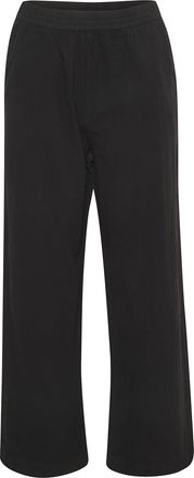 Kaffe Casual Hose KAnaya Damen Casual Hose Weites Bein Hohe Taille Damenhose 42, Black Deep